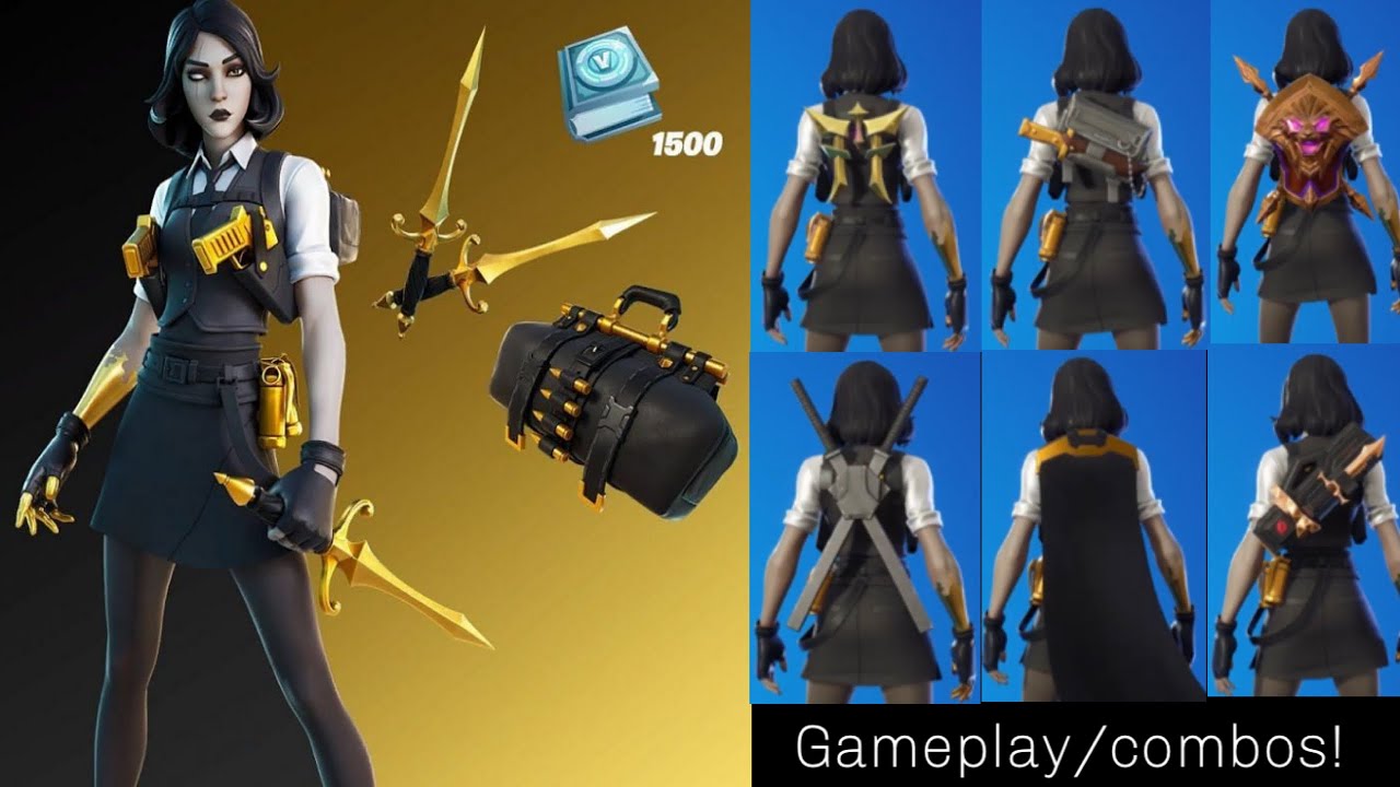 Marigold (Female Midas) Combos and Gameplay (New Pack) - Fortnite - YouTube