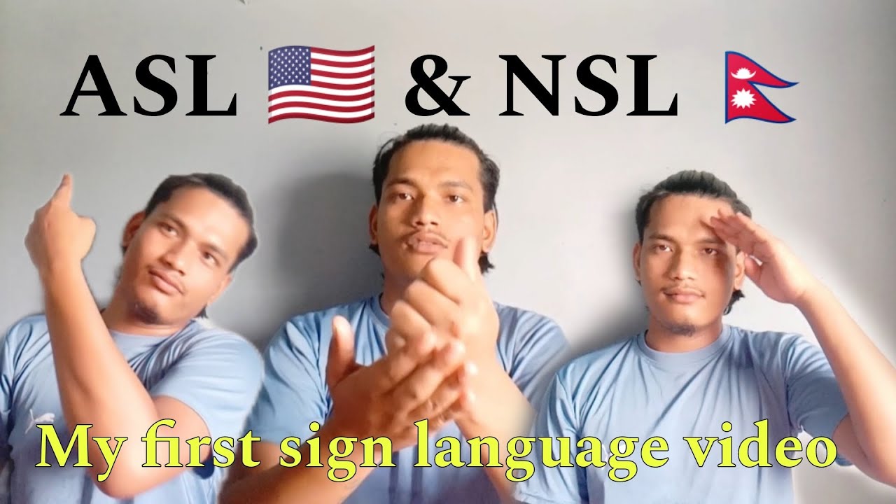 New My YouTube Deaf Sign||America Sign Language||Nepal Sign Language ...