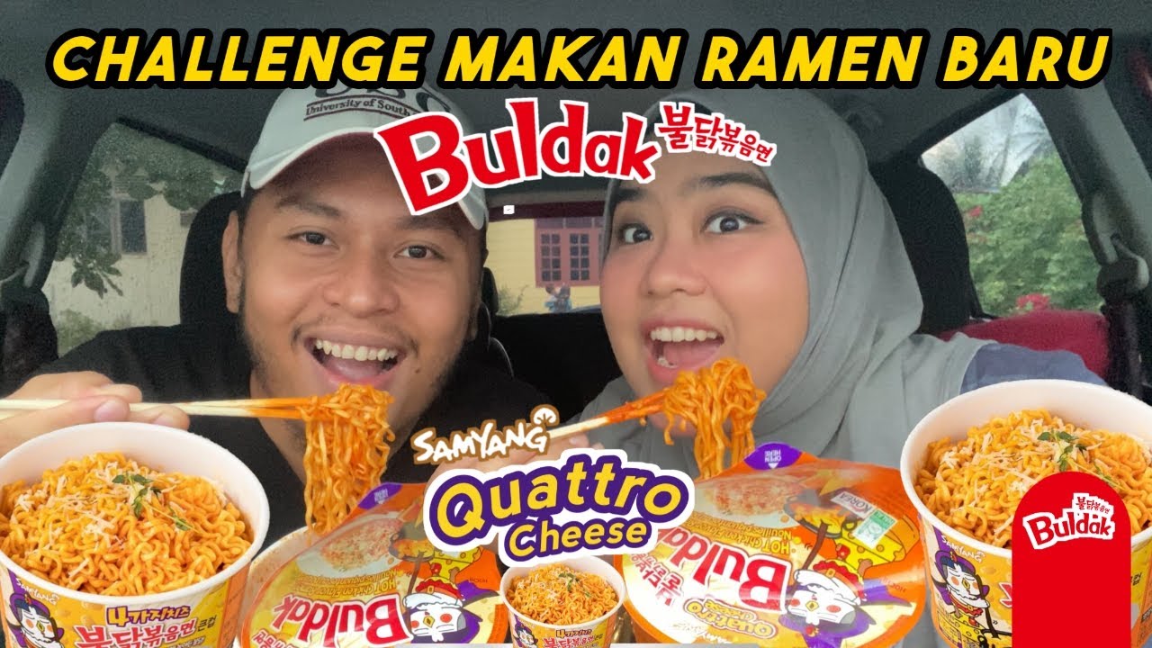 CHALLENGE MAKAN SAMYANG BULDAK QUATRO CHEESE! RAMEN PALING SEDAP DALAM ...