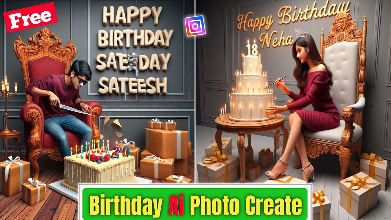 How To Create 3D Ai Birthday🤩Name Photo | Trending Birthday Name Photo ...