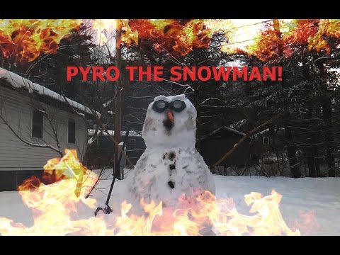pyro the fire breathing snowman! - YouTube