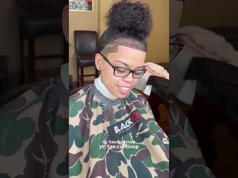 She didn’t want the mustache aura😭 #follow #funny #barber #atl #lineup #fade #troll #prank #viral