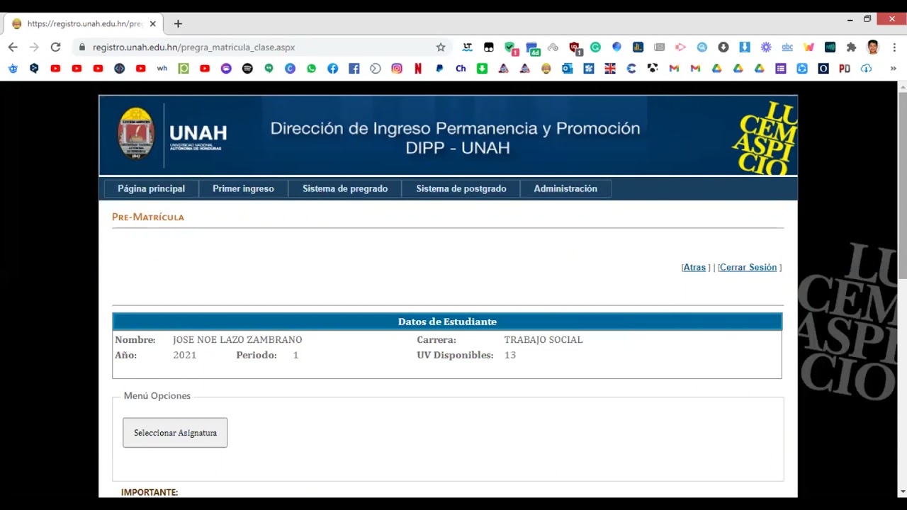 ¡Yo te Ayudo a como Pre-Matricular en UNAH! (Anuncio) - YouTube