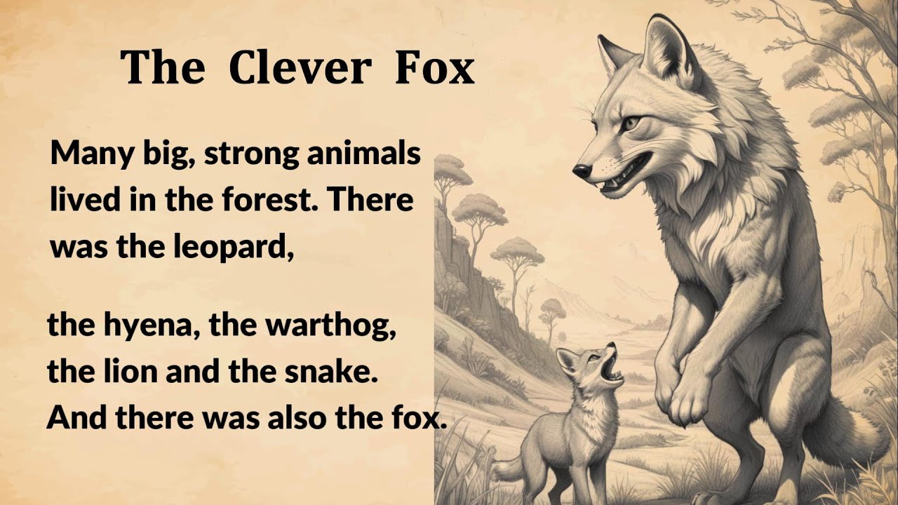 Learn English through Story Level 1 | The Clever Fox - english story ...