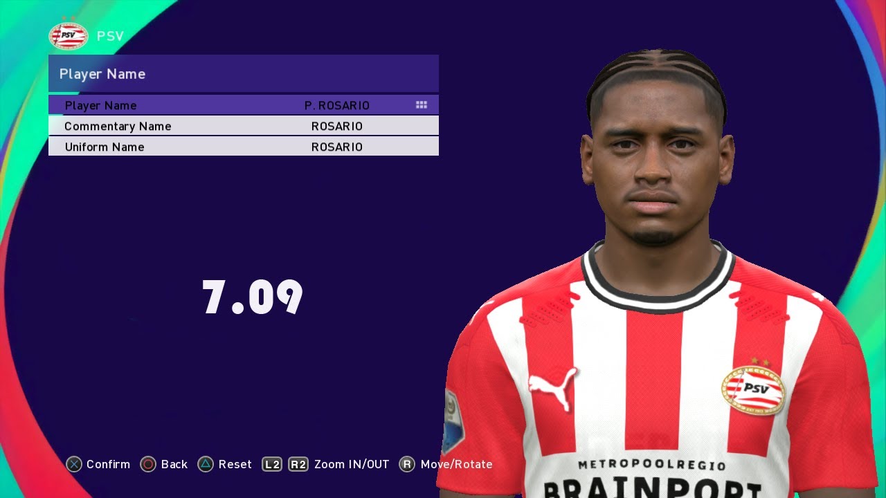 PES 2021 VR_PATCH UPDATE_PACK_7.09 (face update only) - YouTube