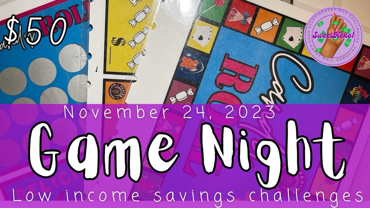 “GAME NIGHT” | CASH STUFFING $50 | *LOW INCOME* | NOVEMBER, 2023 - YouTube