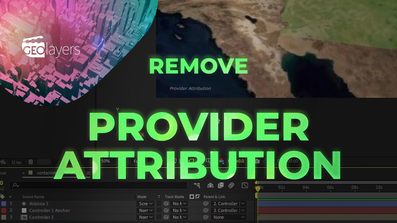 Remove Provider Attribution in Geolayers 3 🌐 (After Effects) - YouTube