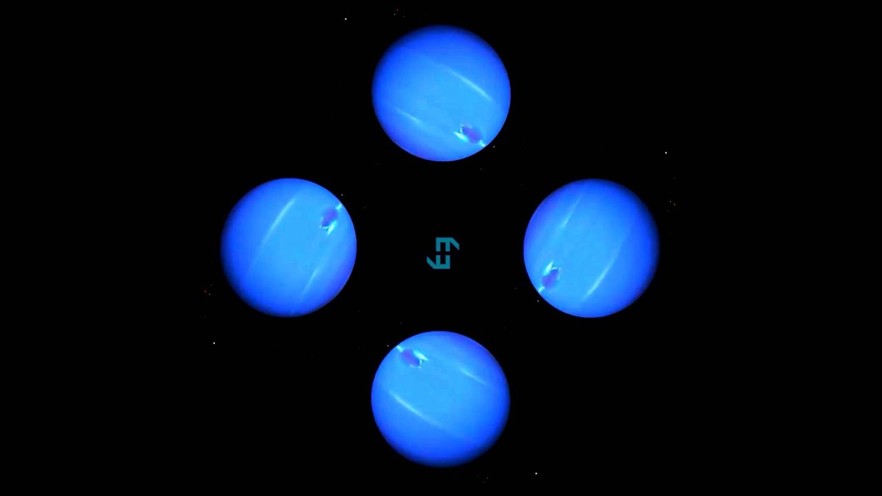 Planet Neptune Rotation Hologram Display HD - YouTube