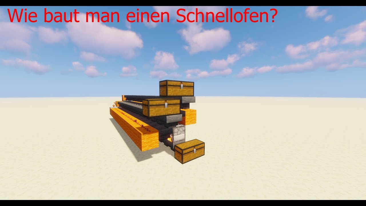 Wie baut man einen super schnellen Ofen in Minecraft? ¦ Tutorial - YouTube