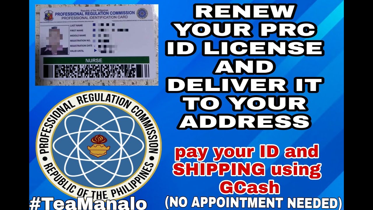 HOW TO RENEW YOUR PRC ID LICENSE ONLINE AND DELIVERED TO YOUR ADDRESS ...