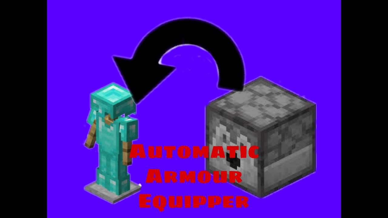 How to make an automatic armour equipper in Minecraft!!!! - YouTube
