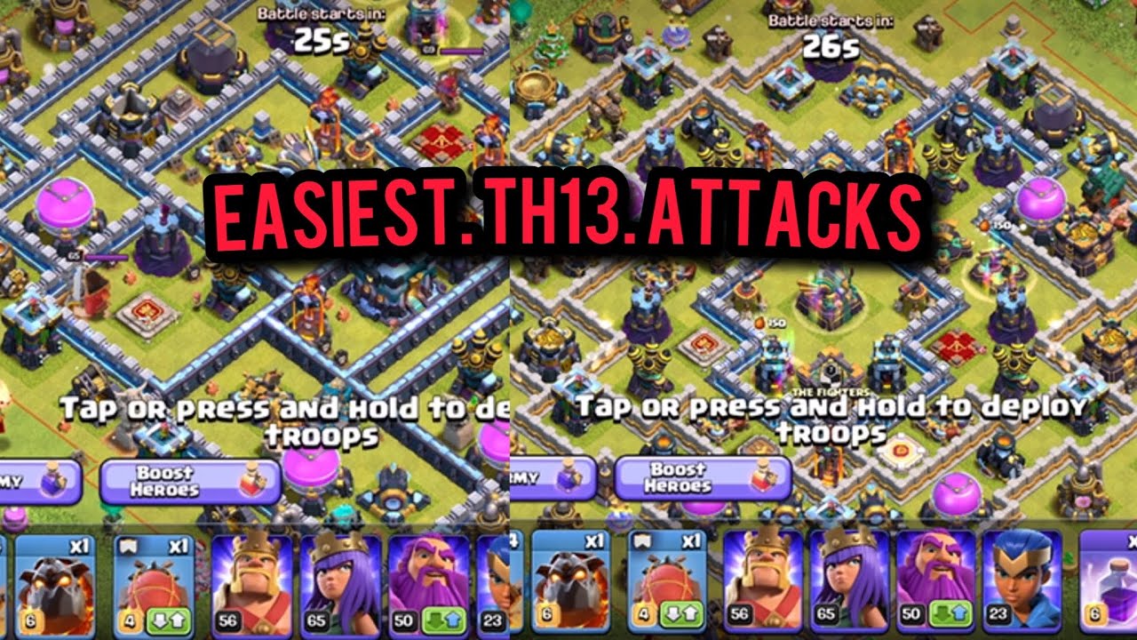 Best Th13 Attacks and Strategy for Everyone | Clash of Clans - YouTube