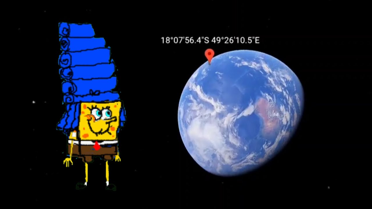 Spongebob WIG'S real on Google Earth!!! - YouTube