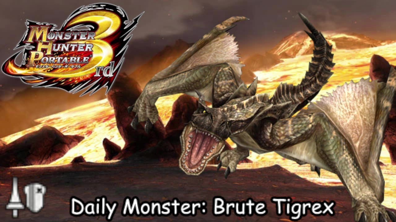 Daily Hunt #36 - Brute Tigrex (MH Portable 3rd) - YouTube