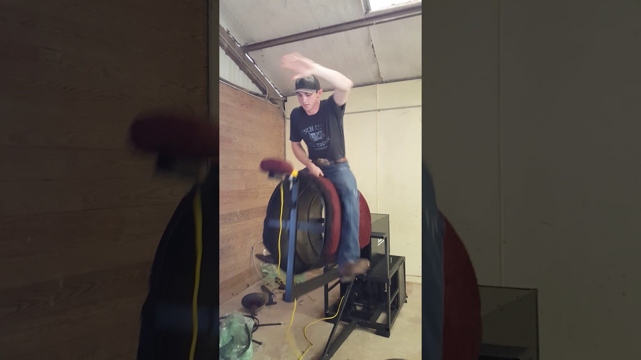 World champion Cody Teel training on the Buckrite - YouTube