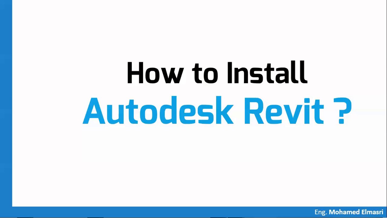 Revit Structure | 02 Installing Revit | 01 Installing Software - YouTube