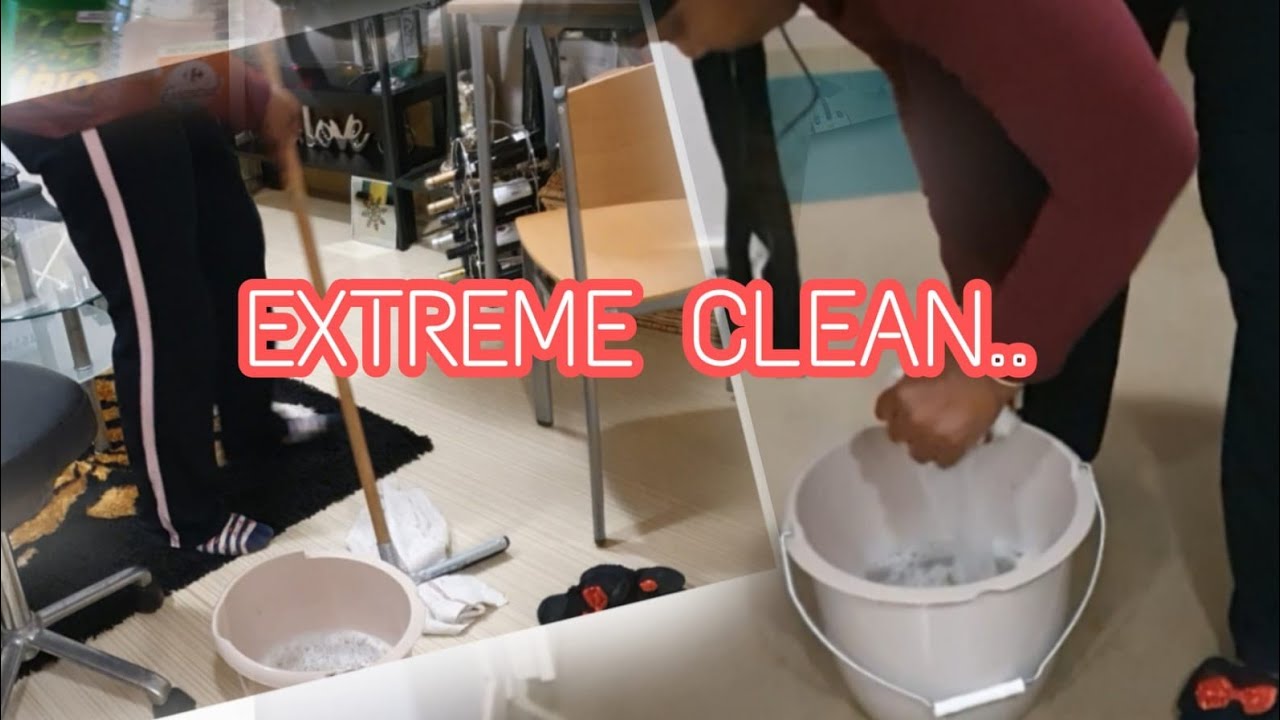 EXTREME CLEAN WITH ME / Ultimate speed cleaning of my my appartment ...