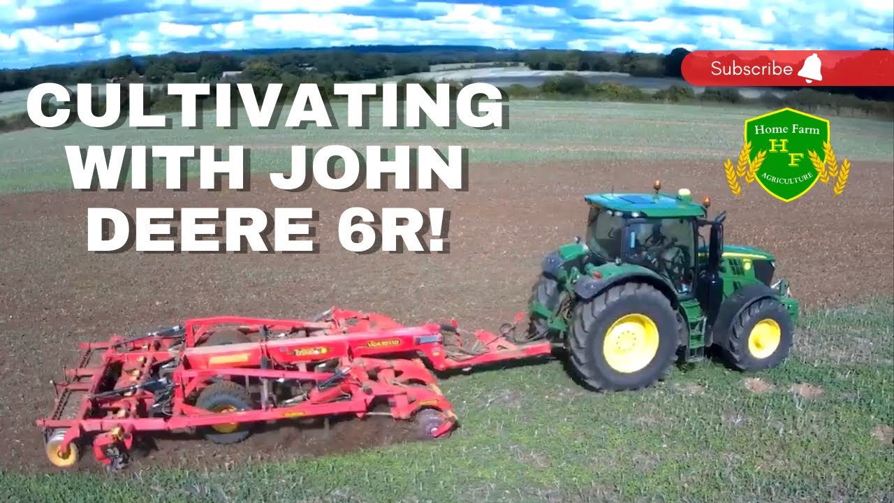 Cultivating With John Deere 6R! | Farming Drone Shots - YouTube