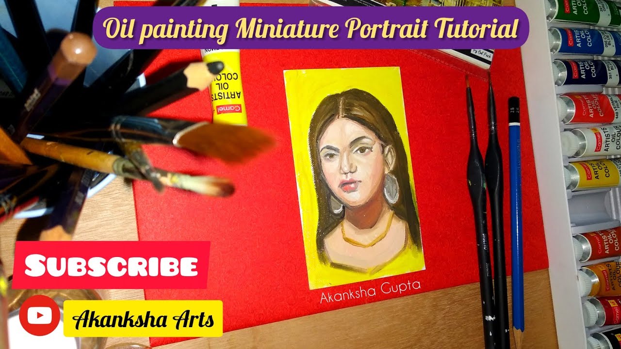Oil painting Miniature Portrait Tutorial - YouTube
