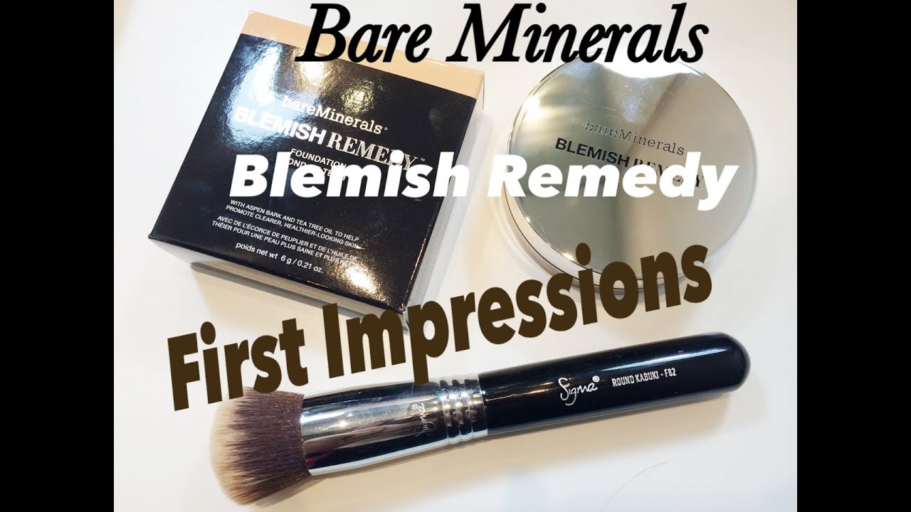 Bare Minerals: New Blemish Remedy Foundation First Impressions ! - YouTube
