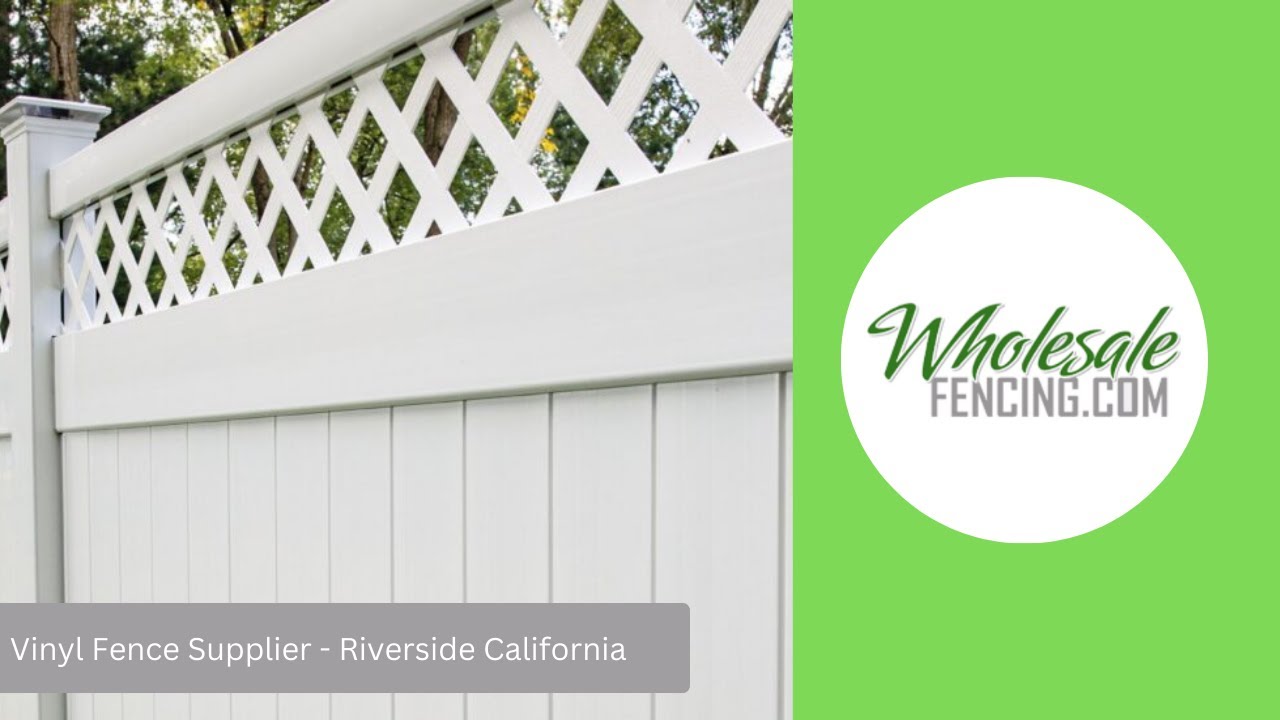 Vinyl Fence Supplier Riverside CA| Wholesale Vinyl Fencing - YouTube
