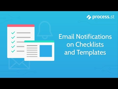 Email Notifications on Checklists and Templates - YouTube