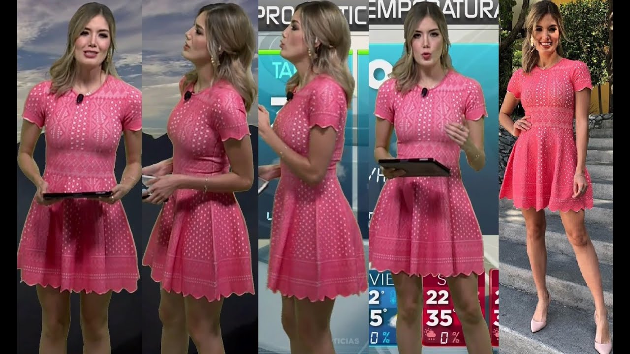 Ale Medina - en vestido rosa corto - YouTube