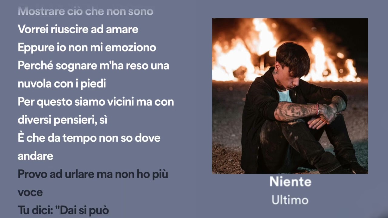 niente testo -ultimo - YouTube
