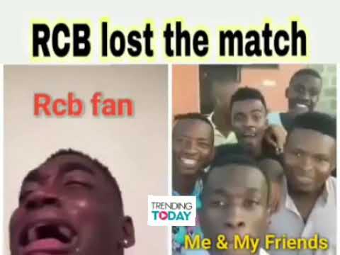 RCB lost the match | RCB fans Vs Me and My Friends |