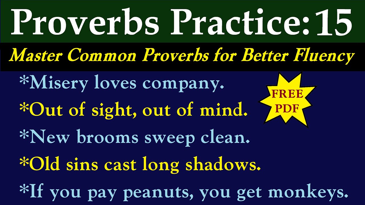 Master Simple Proverbs for Better English Fluency | English Speaking ...