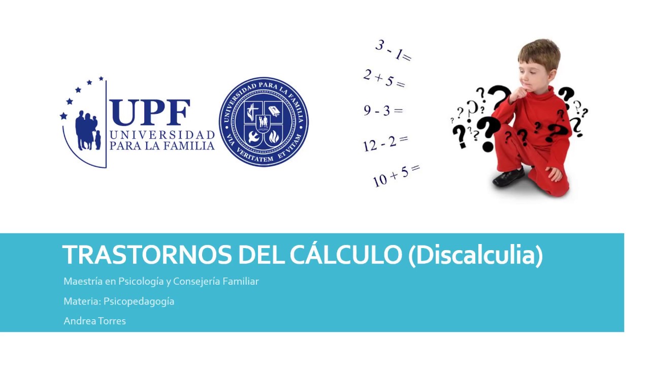 TRASTORNOS DEL CÁLCULO Discalculia - YouTube