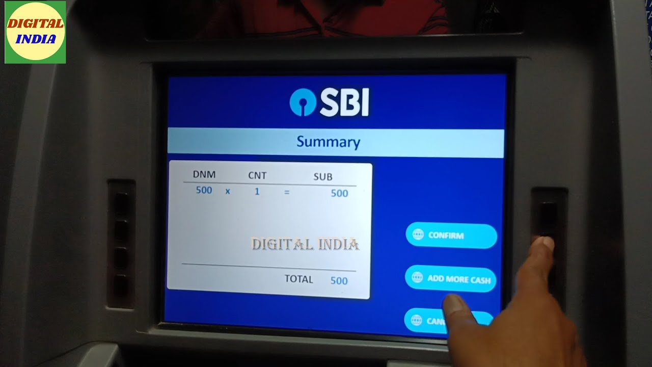 How To Deposit Cash easily in SBI Cash Deposit Machine ATM Se Paise ...