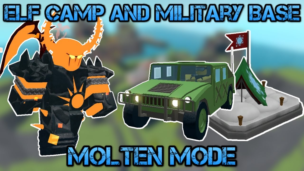 Can You Solo Molten Mode With Only Elf Camp and Military Base?│Roblox ...