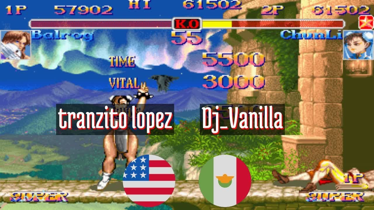 FT5 @ssf2xjr1: tranzito lopez (US) vs Dj_Vanilla (MX) [Super SF II X ssf2x ssf2 Fightcade] Jan ...