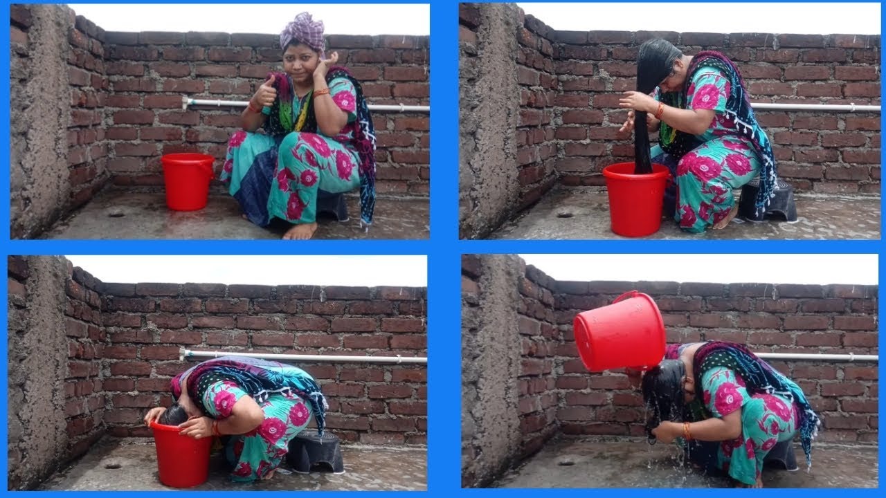 How to hair dunk long time.and hair wash and hair dray - YouTube