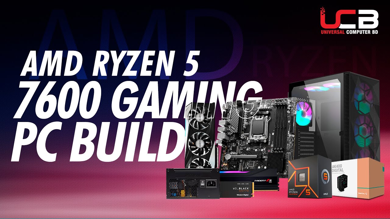 AMD Ryzen 5 7600 Gaming PCBuild With GeForce RTX 3060 Graphics Card ...