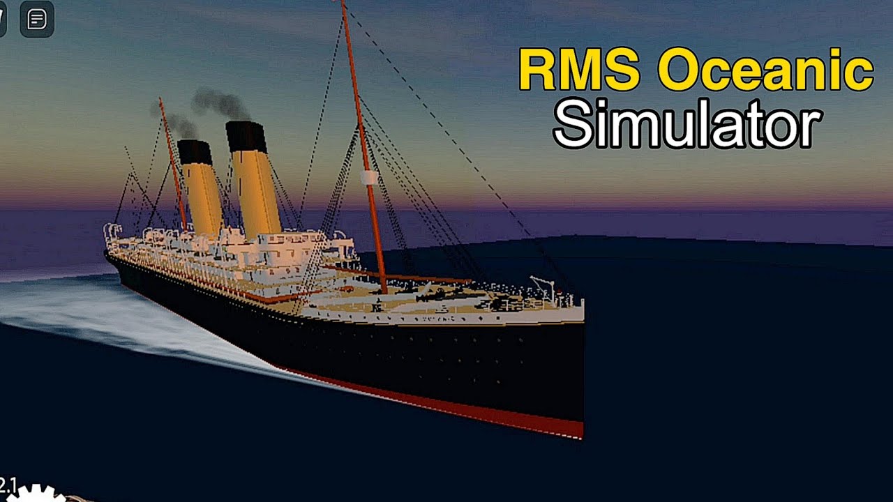 Virtual Tour Navio RMS Oceanic tour exterior (não tem interior) #roblox ...