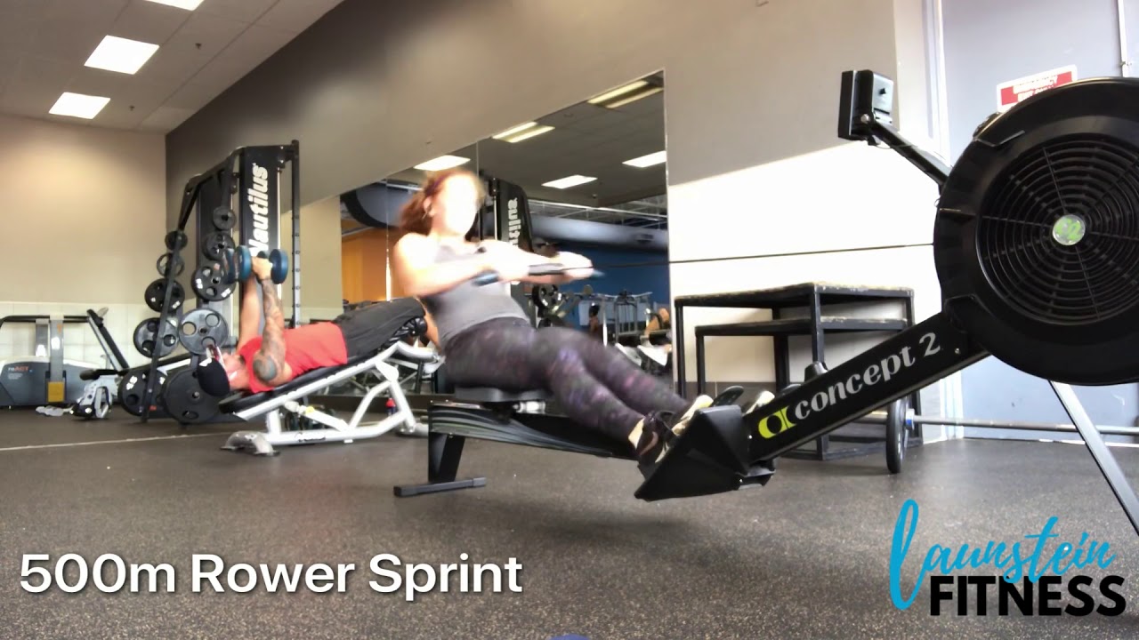 500m Row Sprint - Launstein Fitness - YouTube