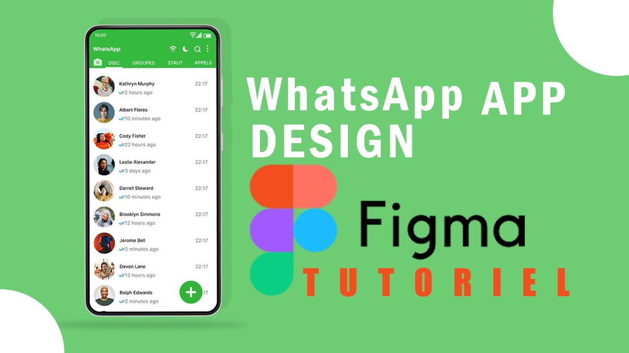 Figma Mobile app design whatsapp tutorial - YouTube