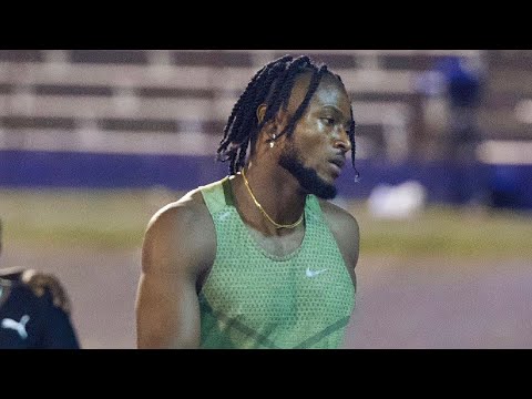 Kishane Thompson DESTROYS 100m Heat 2 || 2024 JAMAICA NATIONAL TRIALS ...