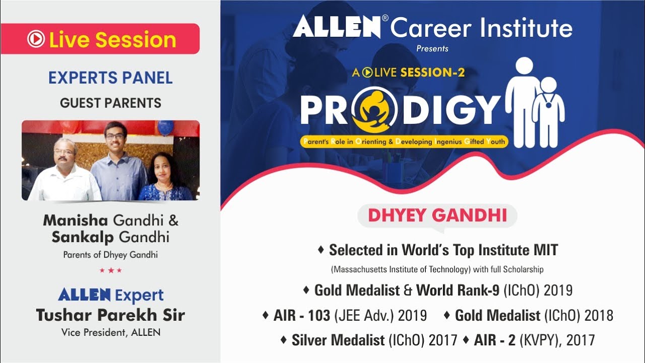 ALLEN Career Institute presents PRODIGY Session #2- a Unique Live Talk ...