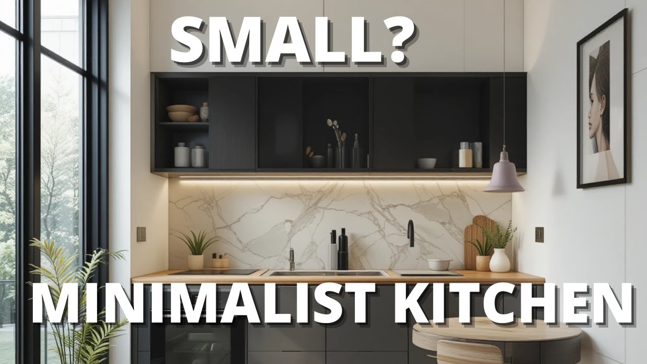 Small Kitchen, Big Impact: Neutral Minimalist Design? - YouTube