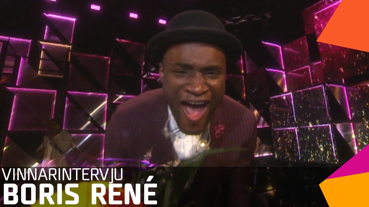 Boris René i en vinnarintervju efter finalbeskedet | Melodifestivalen ...