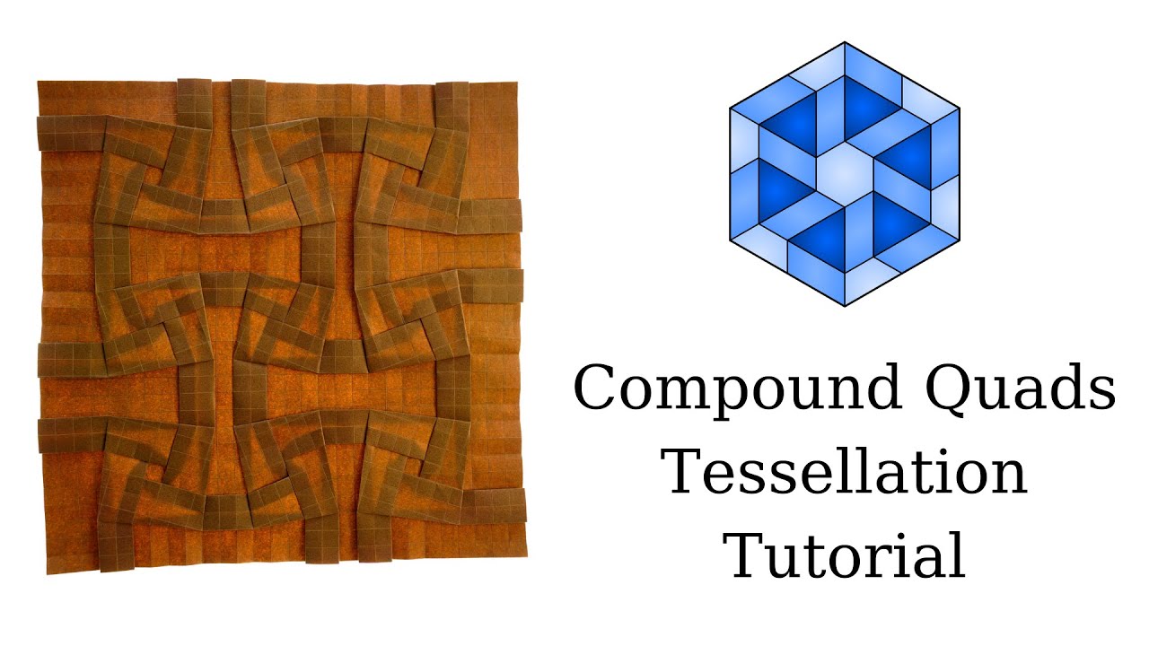 Compound Quadrilaterals Origami Tessellation Tutorial - YouTube