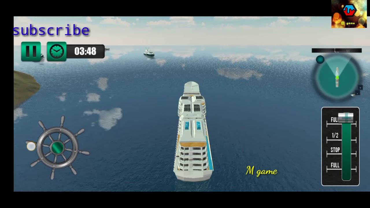 Real cruise ship driving simulator #1 play with M game - YouTube