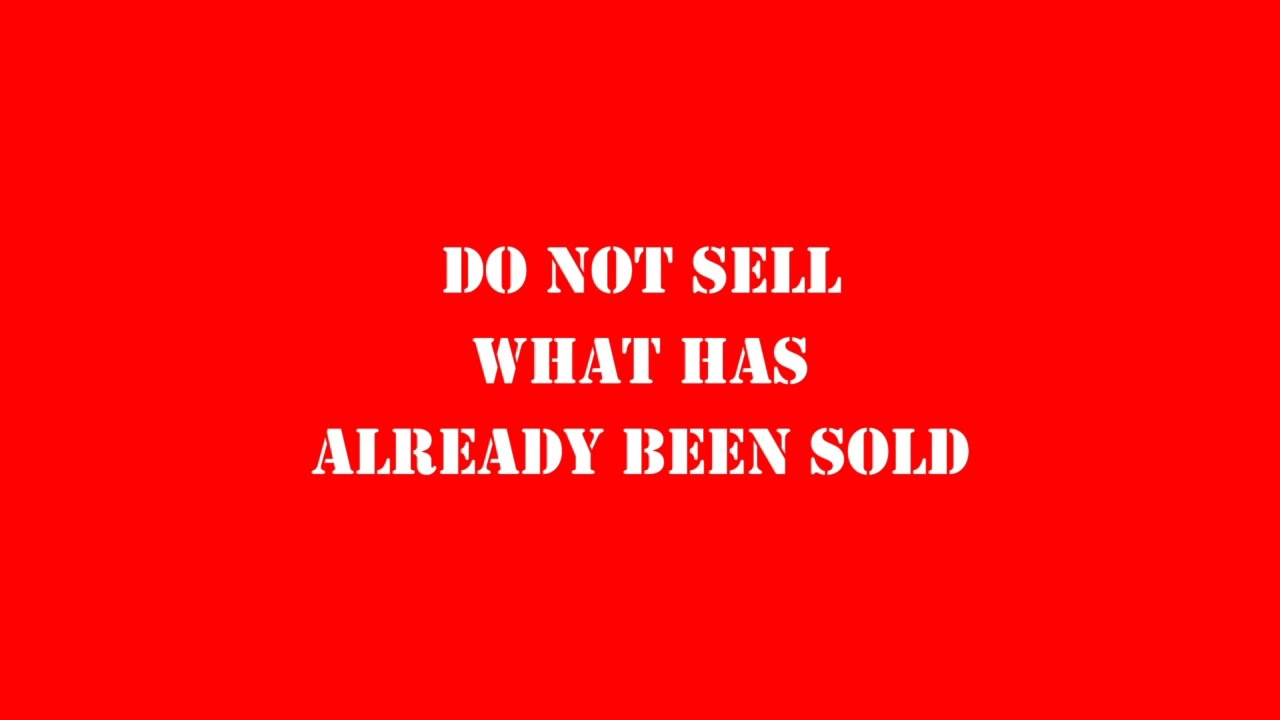 Do Not Sell What Has Already Been Sold - Marketing 101 #03 - YouTube