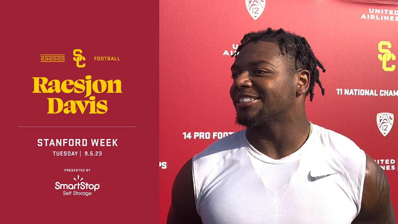 USC ILB Raesjon Davis l Stanford Week - YouTube
