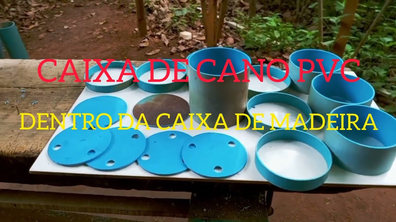 COLOCANDO CAIXA DE CANO PVC DENTRO DA CAIXA DE MADEIRA AF. - YouTube