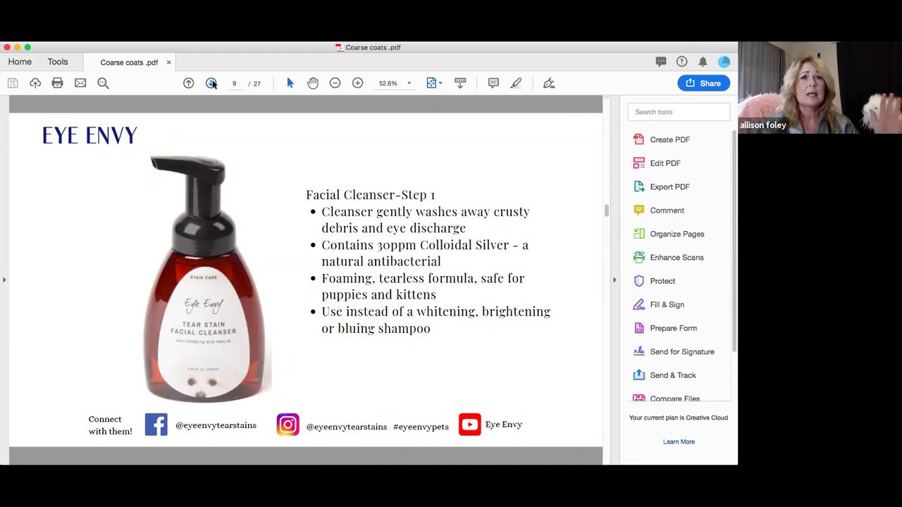 Coarse Coat Seminar from Professional Handler Allison Foley - YouTube