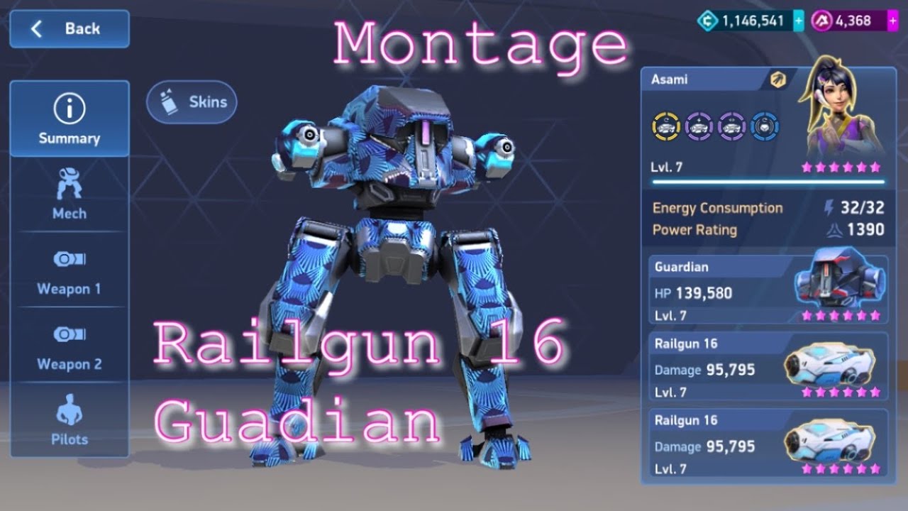 [Mech Arena] Railgun 16 Guadian - YouTube